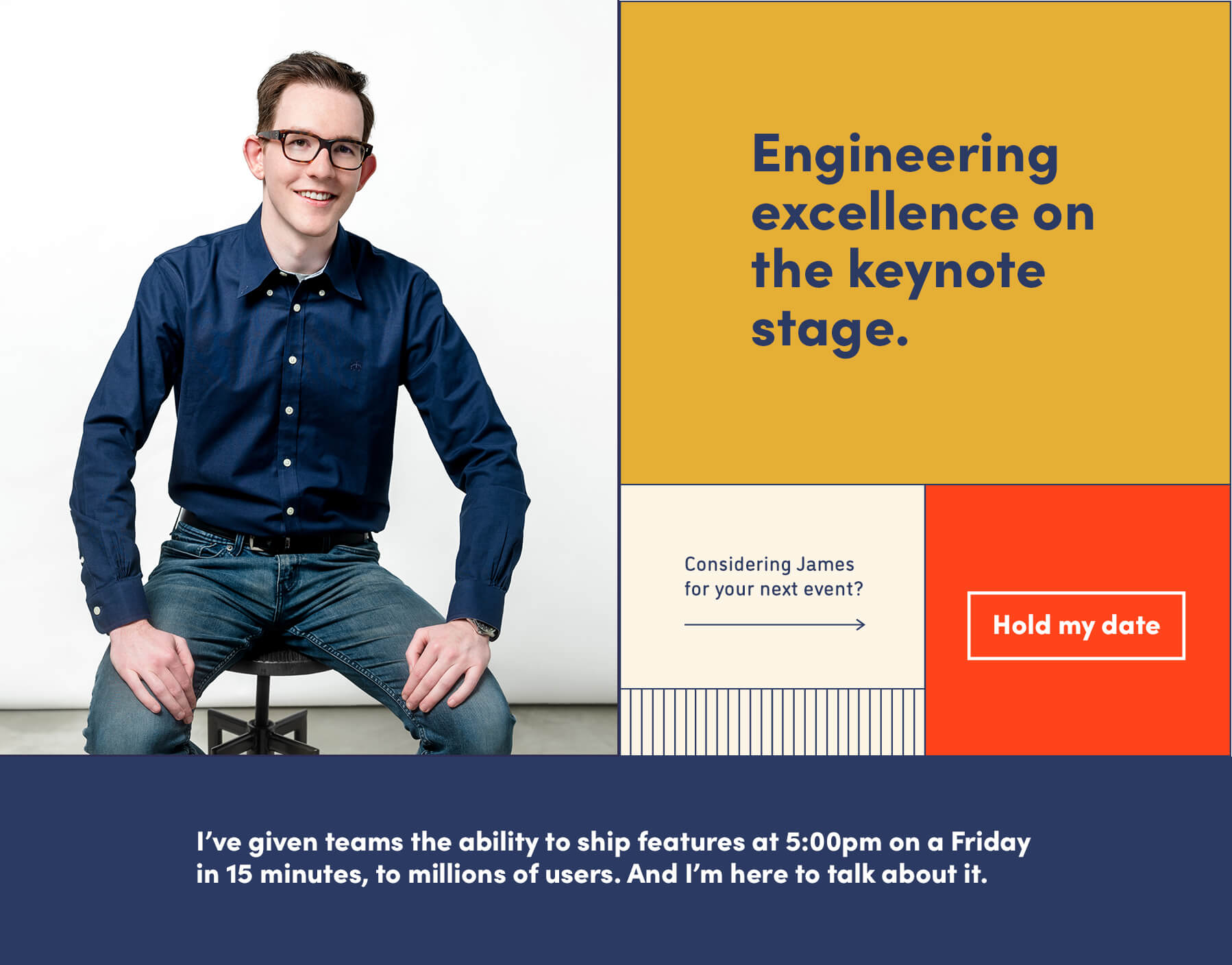 James Hush || Engineering excellence on the keynote stage.